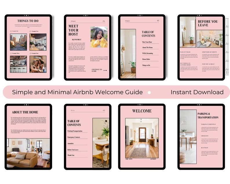 Editable Airbnb Welcome Guide Signage Printable Short Term - Etsy