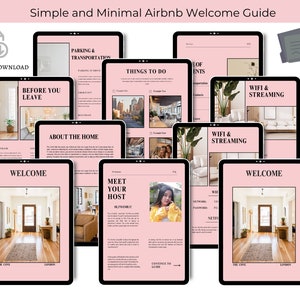 Editable Airbnb Welcome Guide Signage Printable Short Term - Etsy