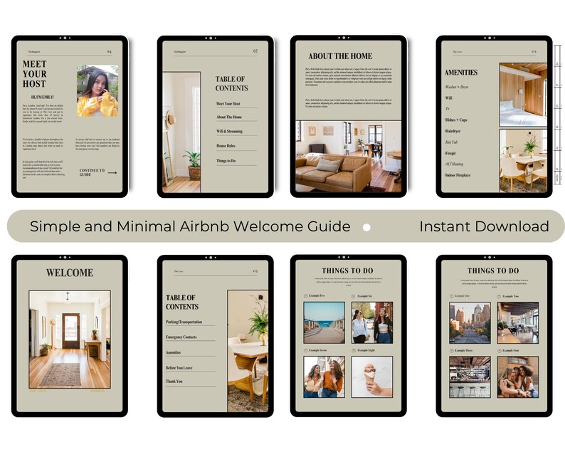 Editable Airbnb Welcome Guide Signage Printable Short Term - Etsy