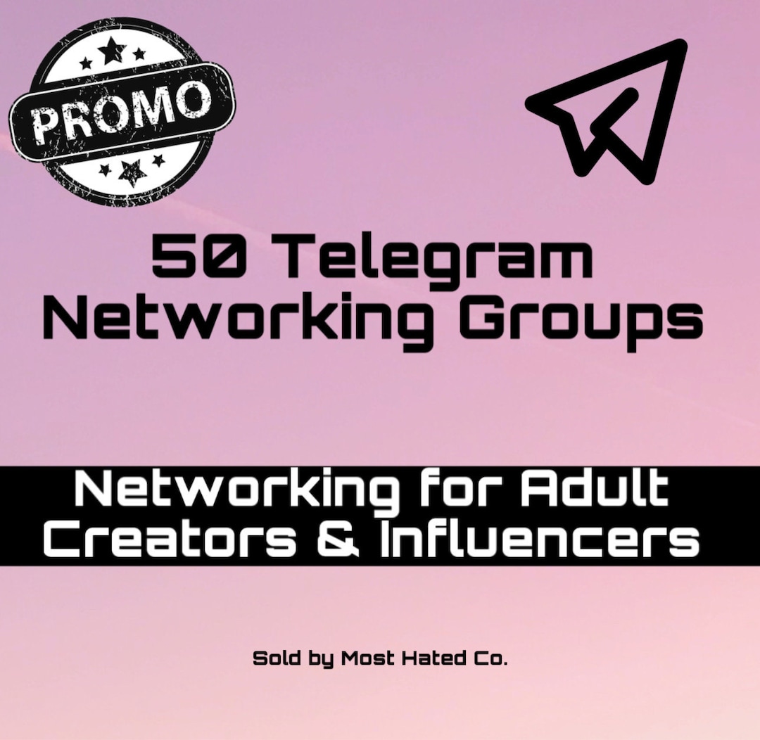 50 Social Media Telegram Promotional Networking Groups Link - Etsy