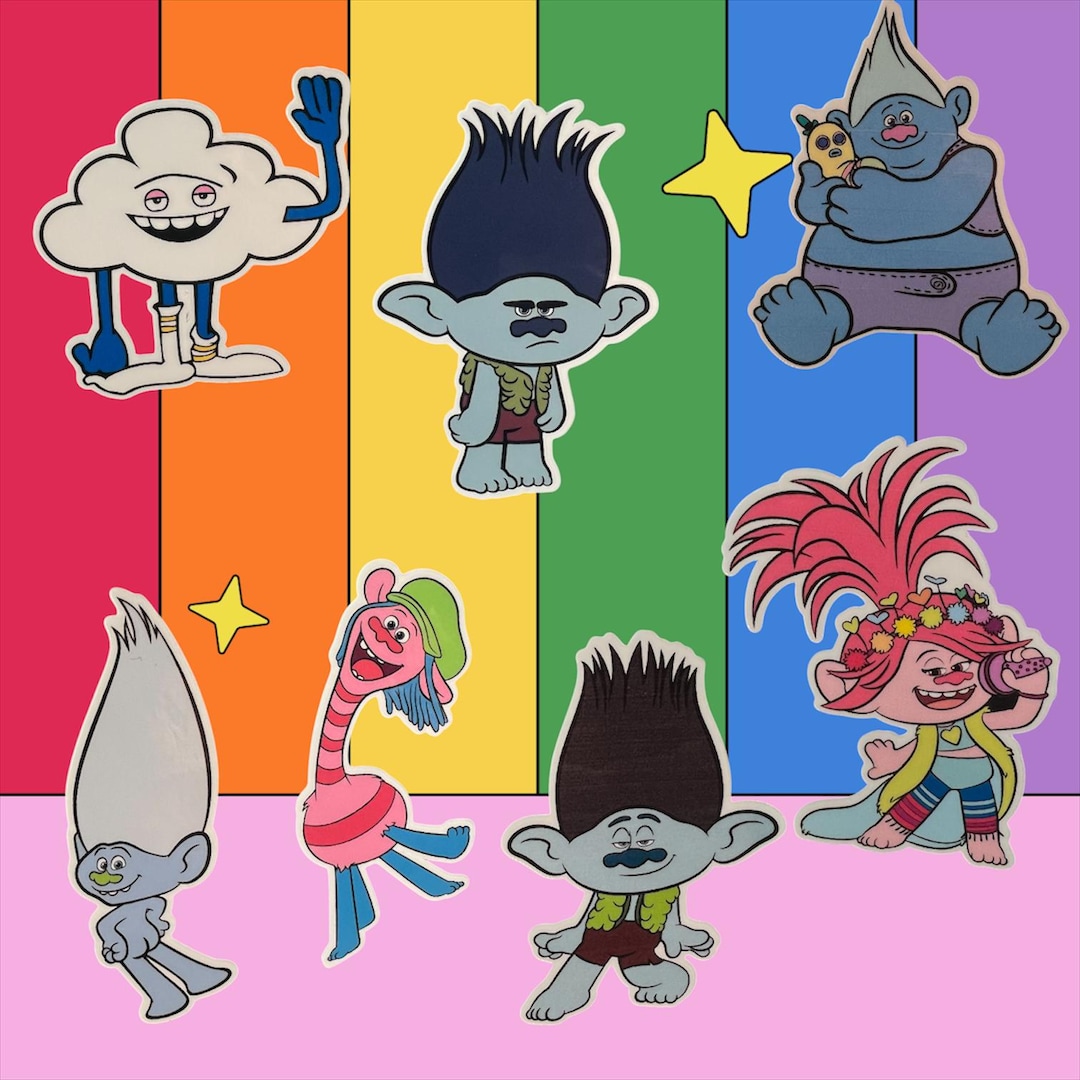 Sticker - Trolls - Etsy