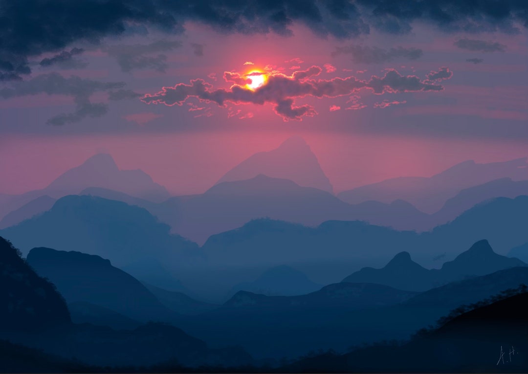 Purple Mountain Majesty - Etsy