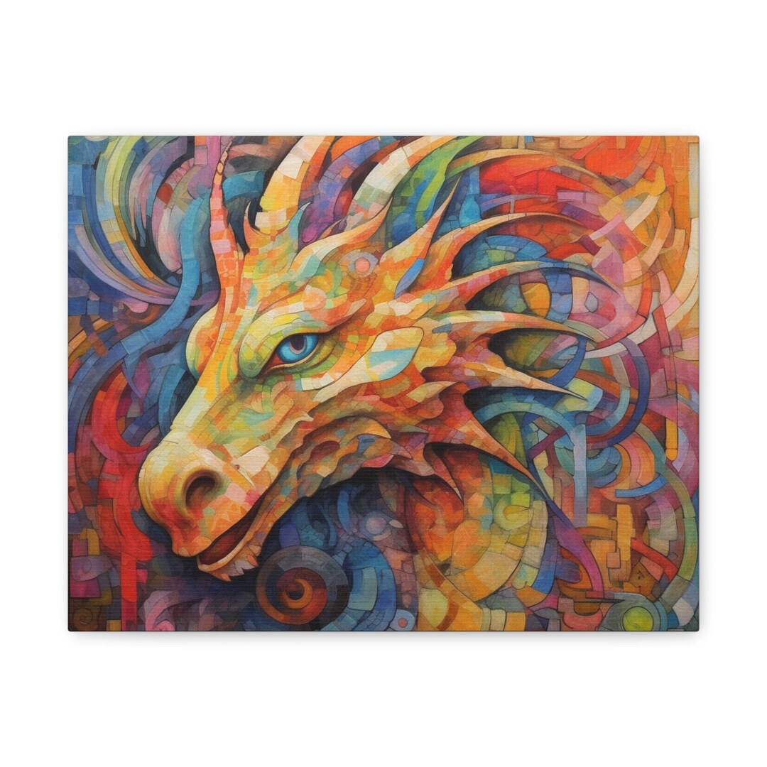 Dragon Art Painting - Etsy
