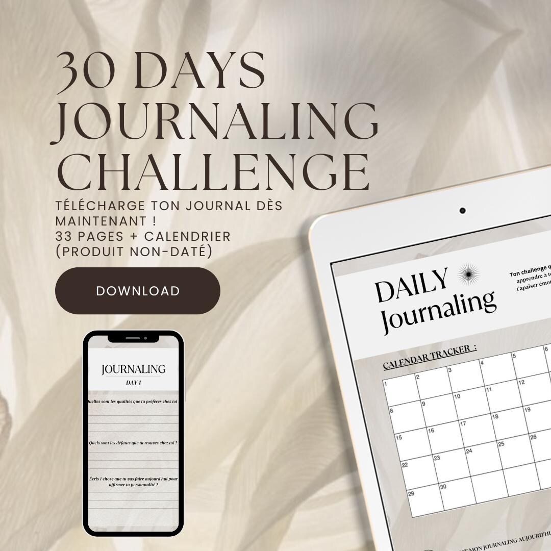 30 DAYS JOURNALING CHALLENGE - Etsy