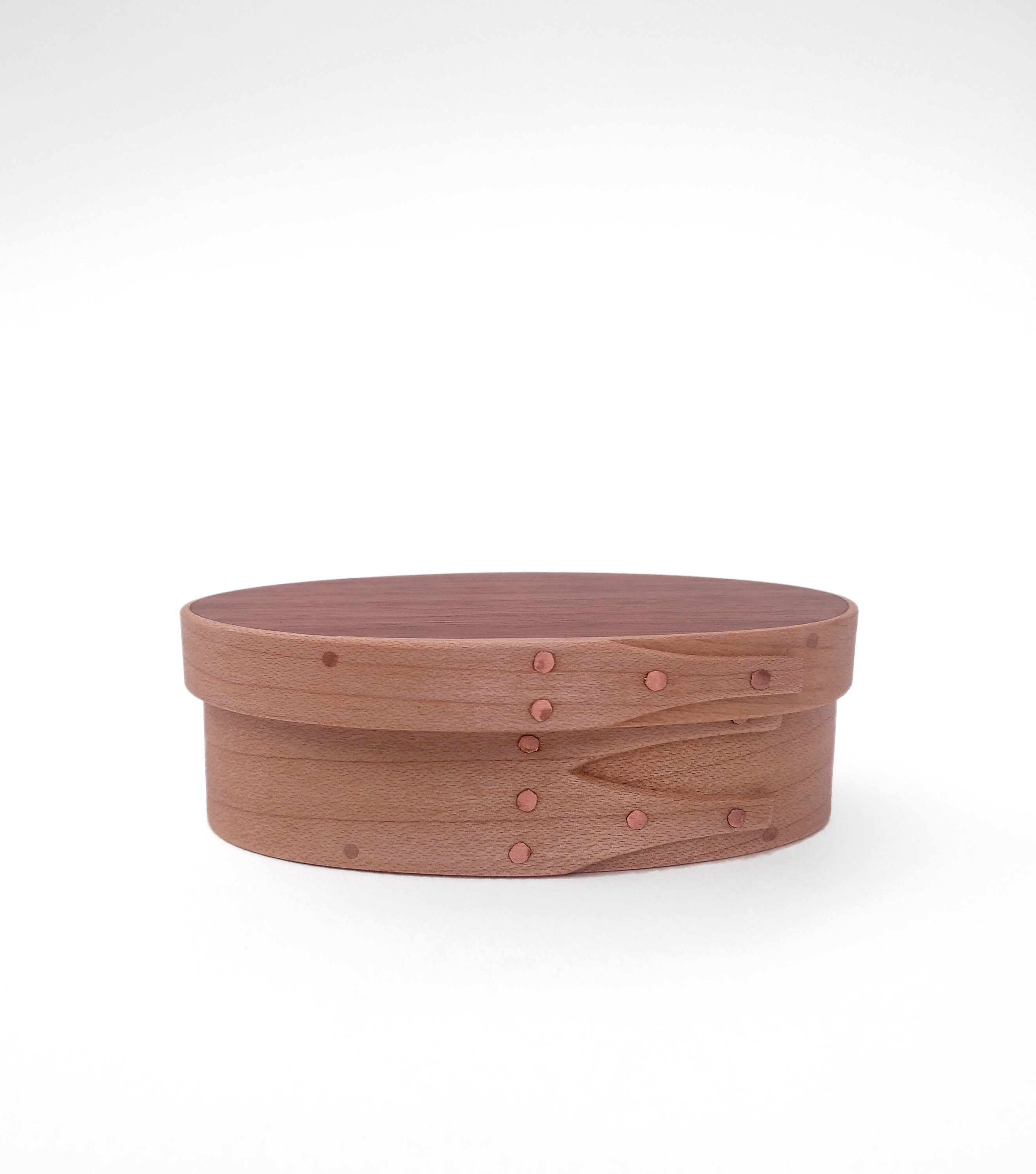 Mini Handcrafted Shaker Box in Walnut and Maple Wood, 3.75 Long ...