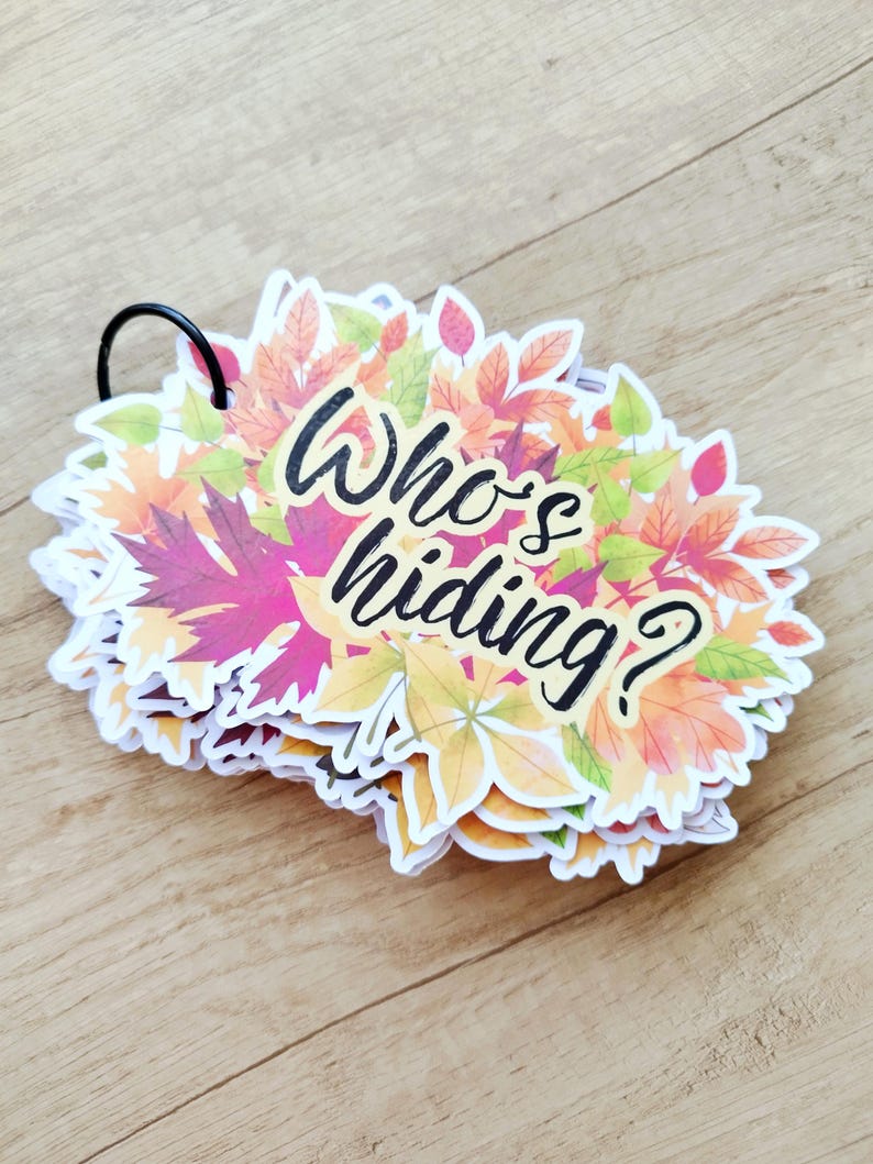 Who’s Hiding? Autumn Printable Game for Kids – Fall Animals Matching ...