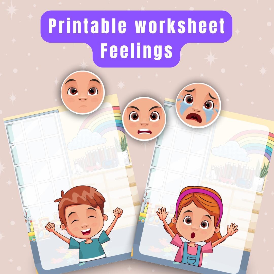 Emotions Activity Sheets for Kids – Printable PDF | Learn Emotions ...