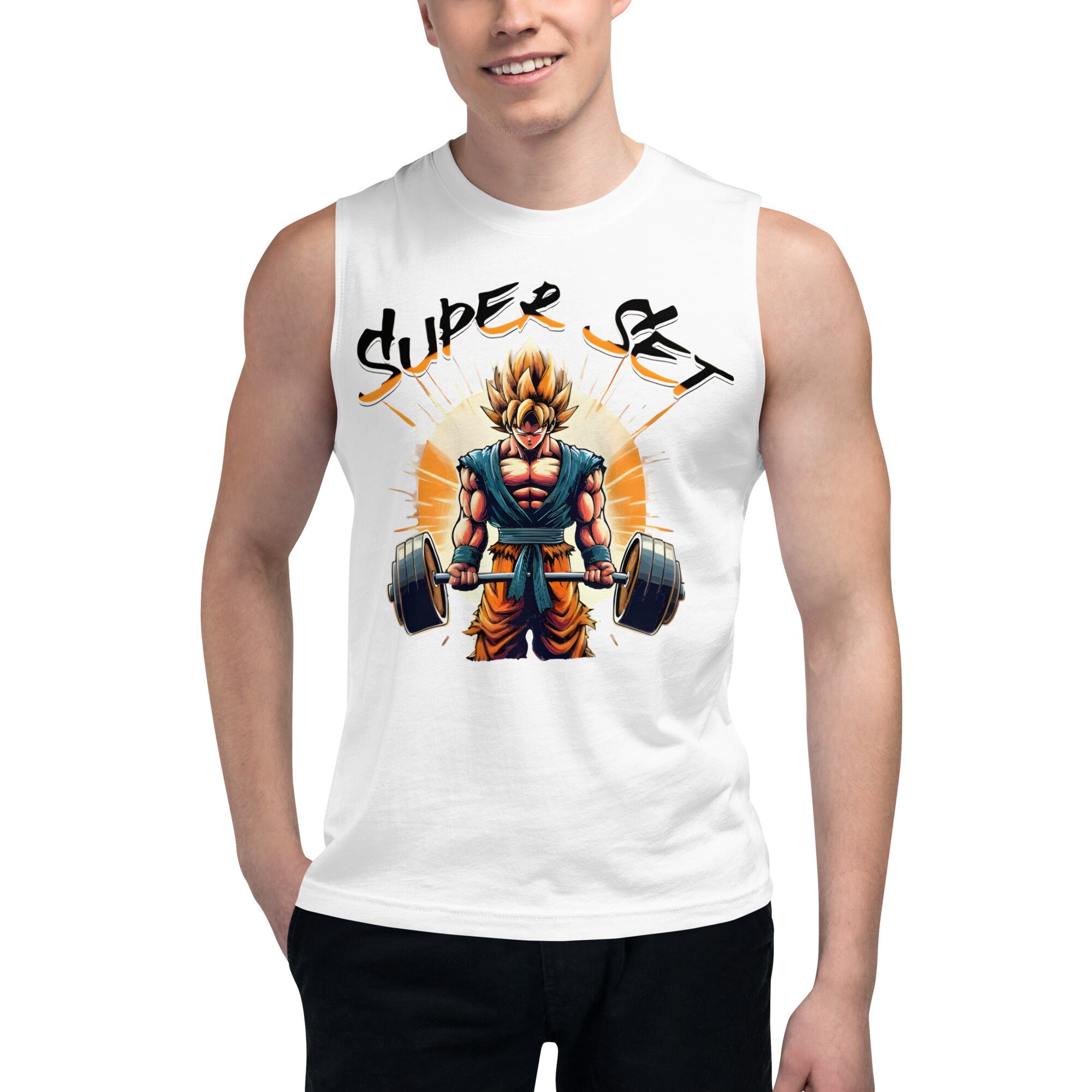 Dragon Ball Z Gym Shirt Super Set Goku white - Etsy