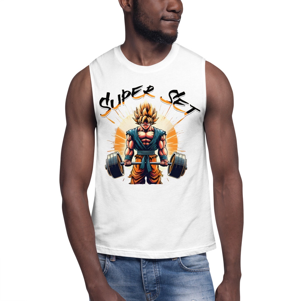 Dragon Ball Z Gym Shirt Super Set Goku white - Etsy