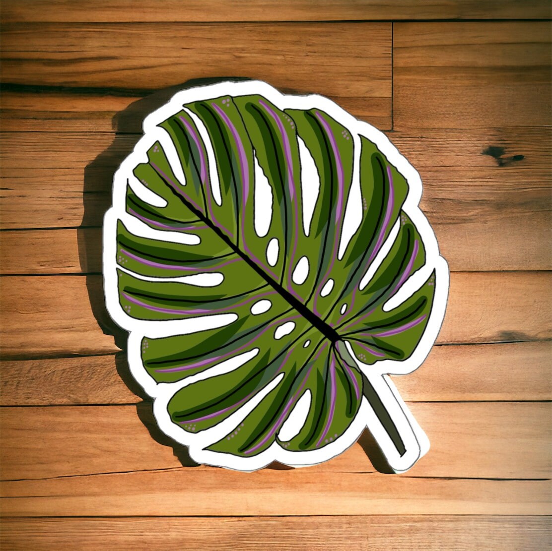 Monstera Plant Sticker - Etsy