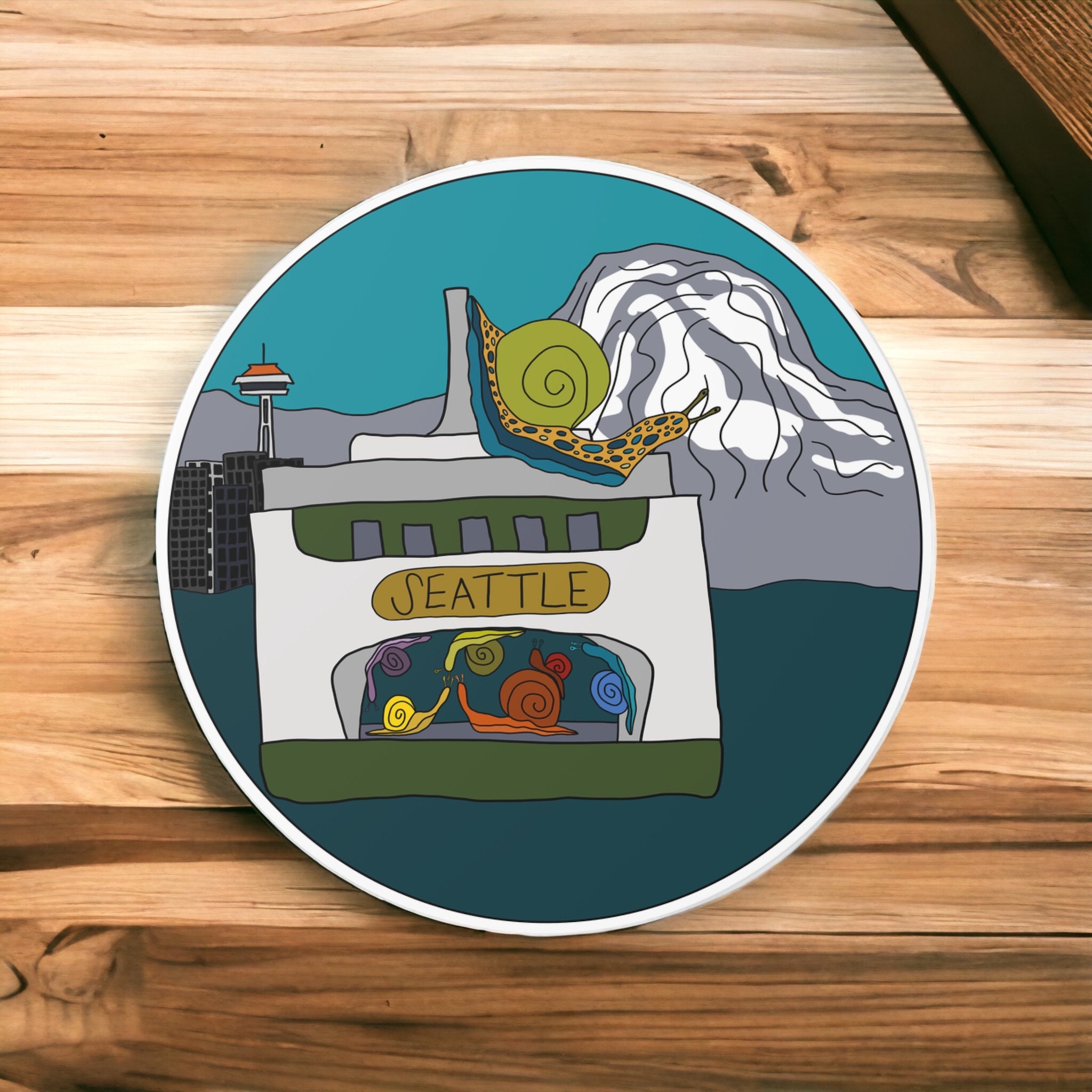 Seattle Ferry Sticker - Etsy
