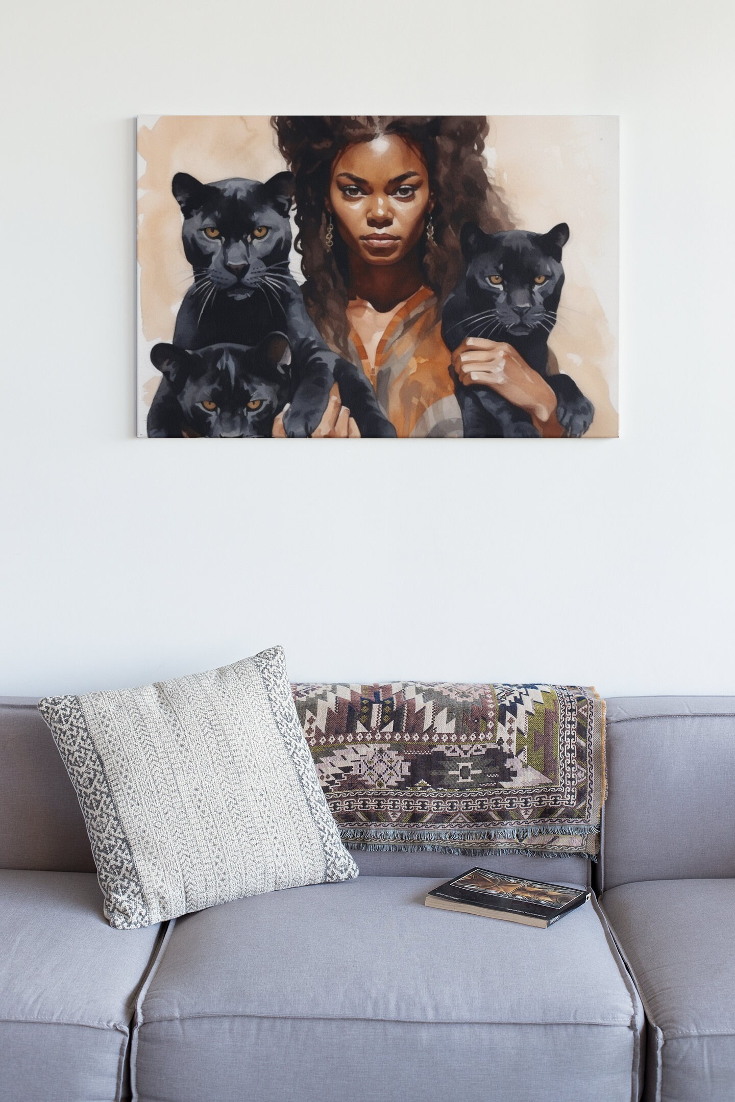 Panther Queen, African American Art, Digital Art, Wall Art, Black Art ...