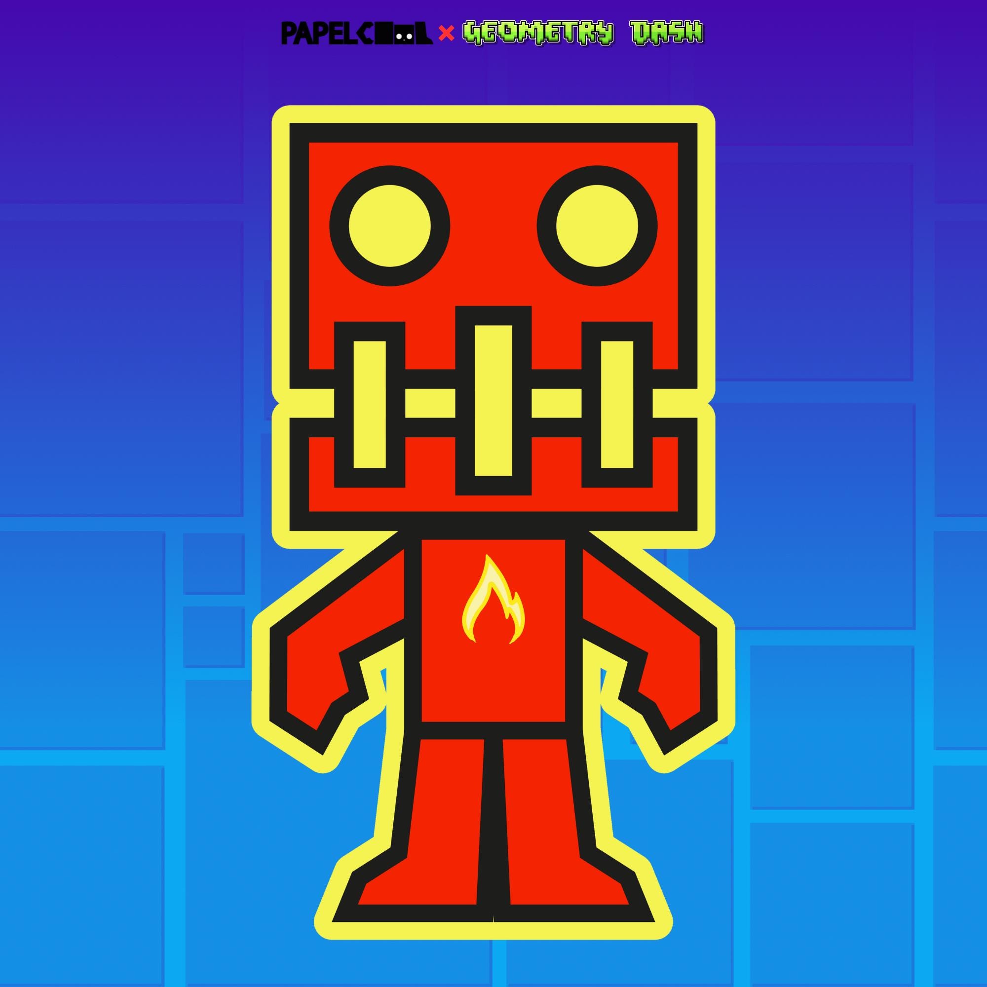 Geometry Dash - Papelcool, Plantilla DIY, Papercraft En 3D - Etsy