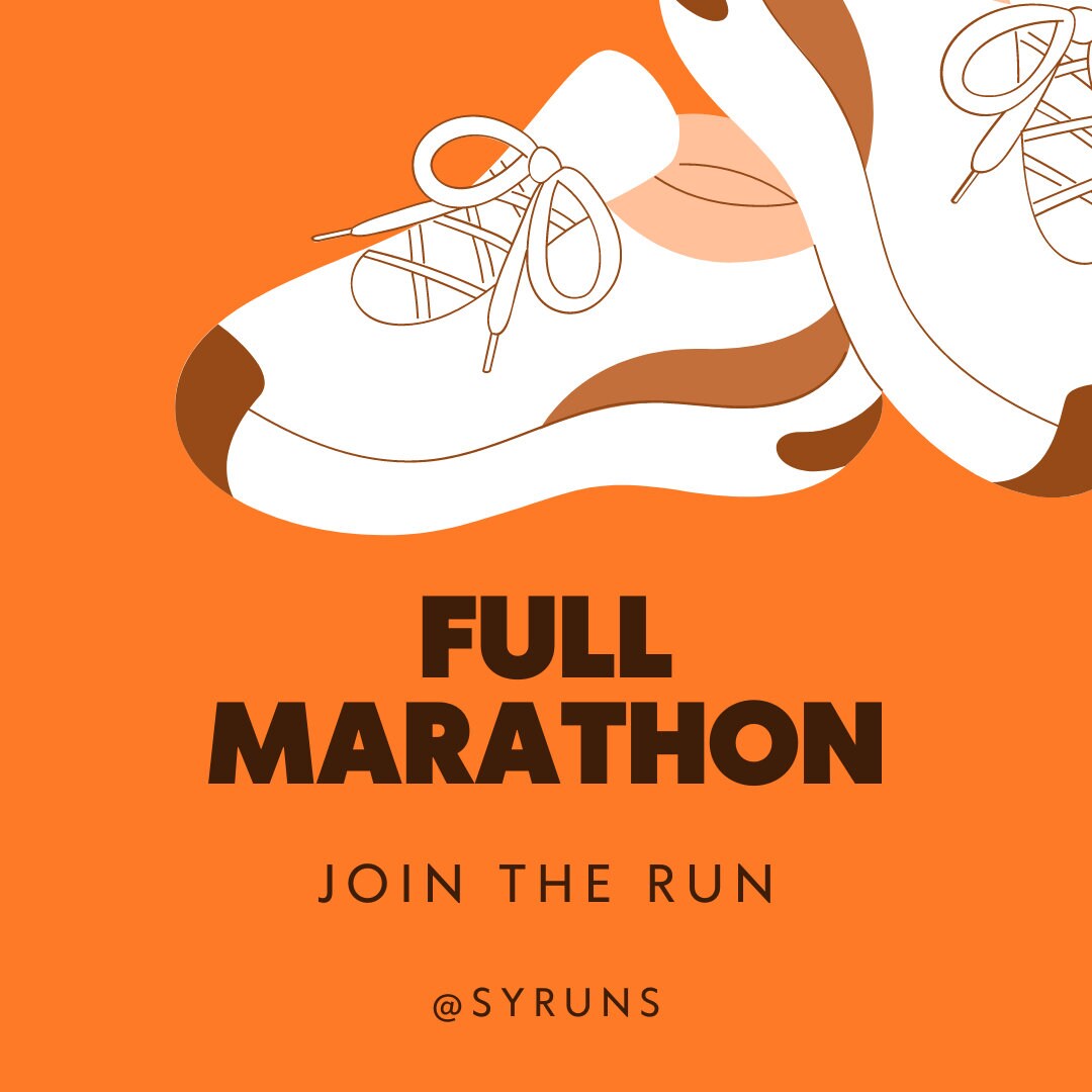 Full Marathon Plan Complete a Full Marathon - Etsy