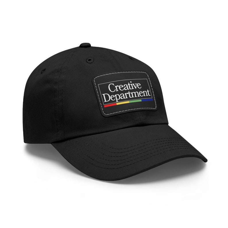 Creative Department Dad Hat With Leather Patch - Etsy
