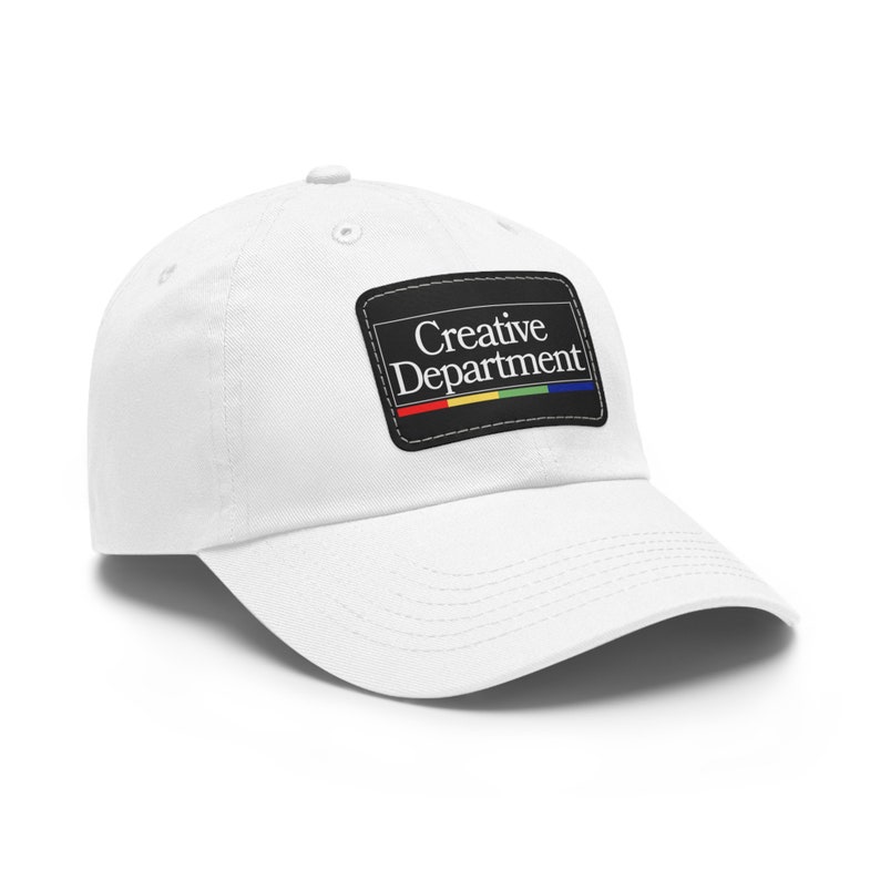 Creative Department Dad Hat With Leather Patch - Etsy