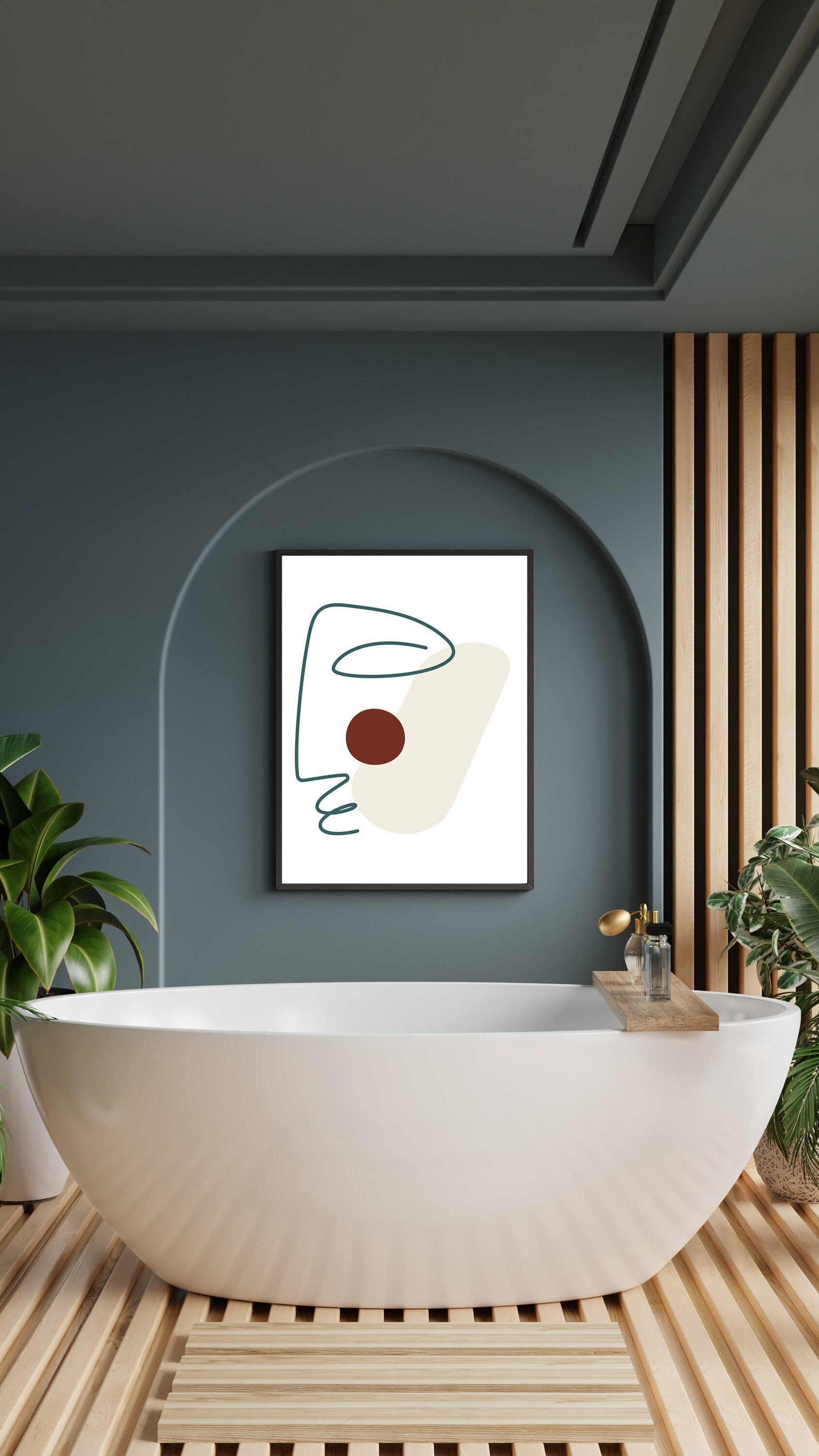 Half-face Abstract Linework - Etsy