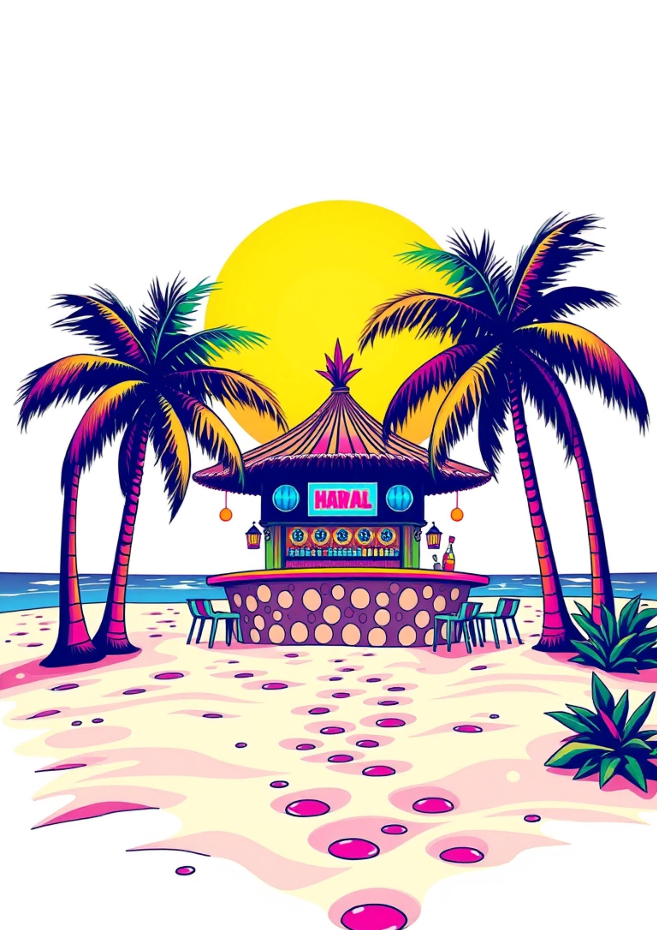 12 Abstract Tropical Beach Bar Downloadable Images. HQ JPG Format at ...