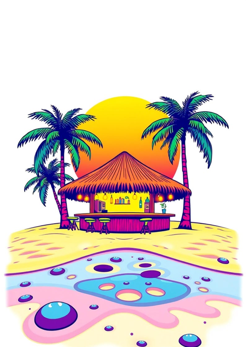 12 Abstract Tropical Beach Bar Downloadable Images. HQ JPG Format at ...
