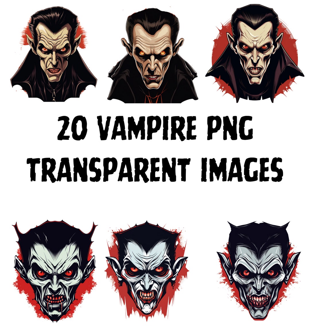 20 Vampire Downloadable Images. Personal or Commercial PLR. PNG ...