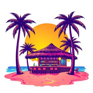 12 Abstract Tropical Beach Bar Downloadable Images. HQ JPG Format at ...