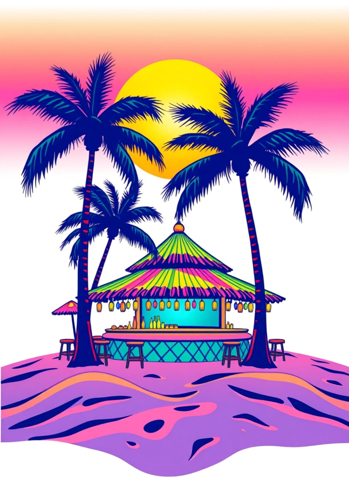 12 Abstract Tropical Beach Bar Downloadable Images. HQ JPG Format at ...
