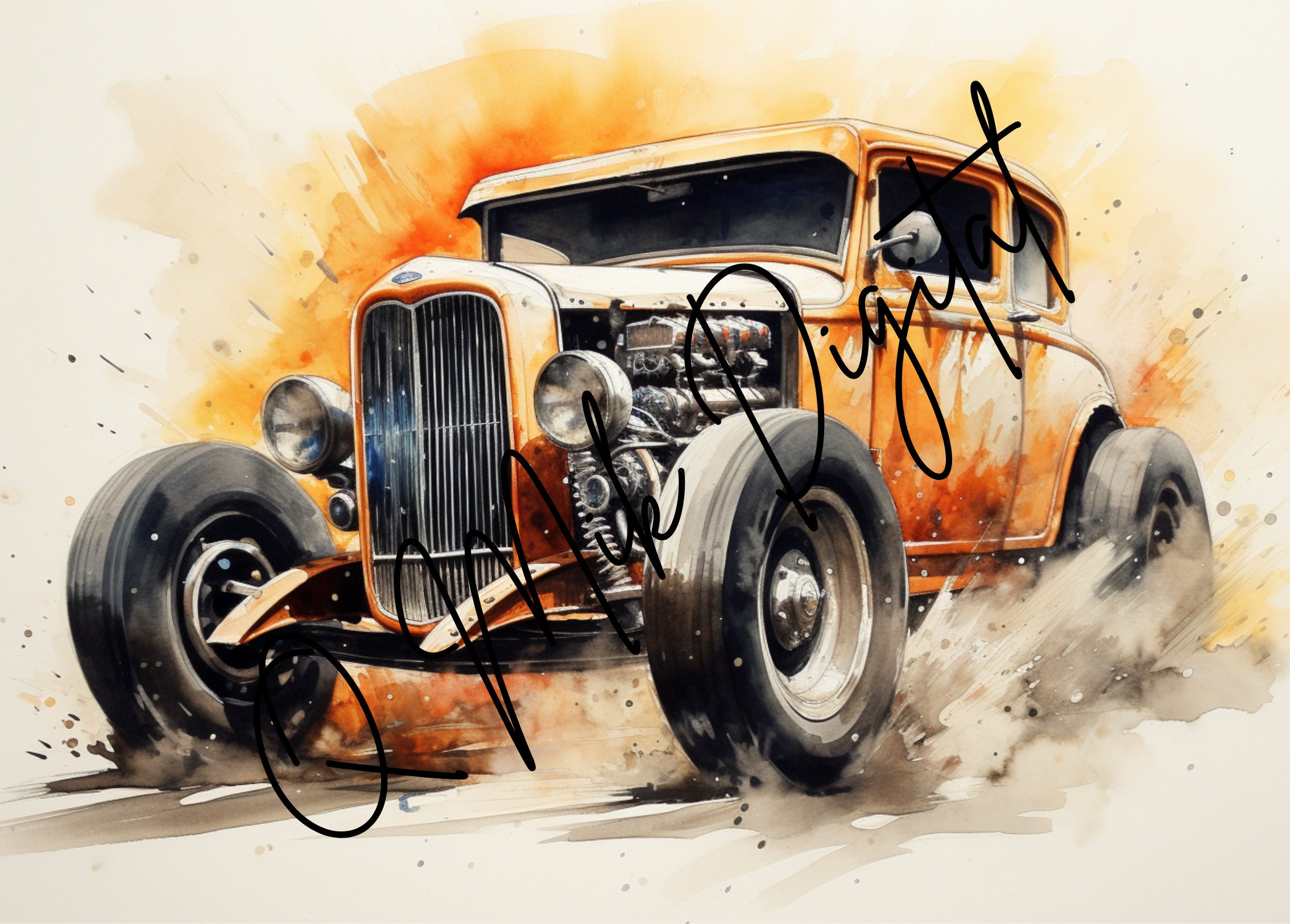 Hot Rod Sign Wallpaper