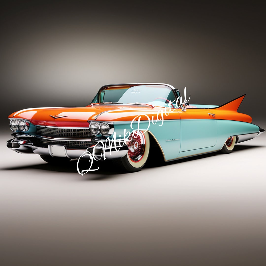 3 1960's Lead Sled Convertible Images. PNG & SVG Formats. Digital ...