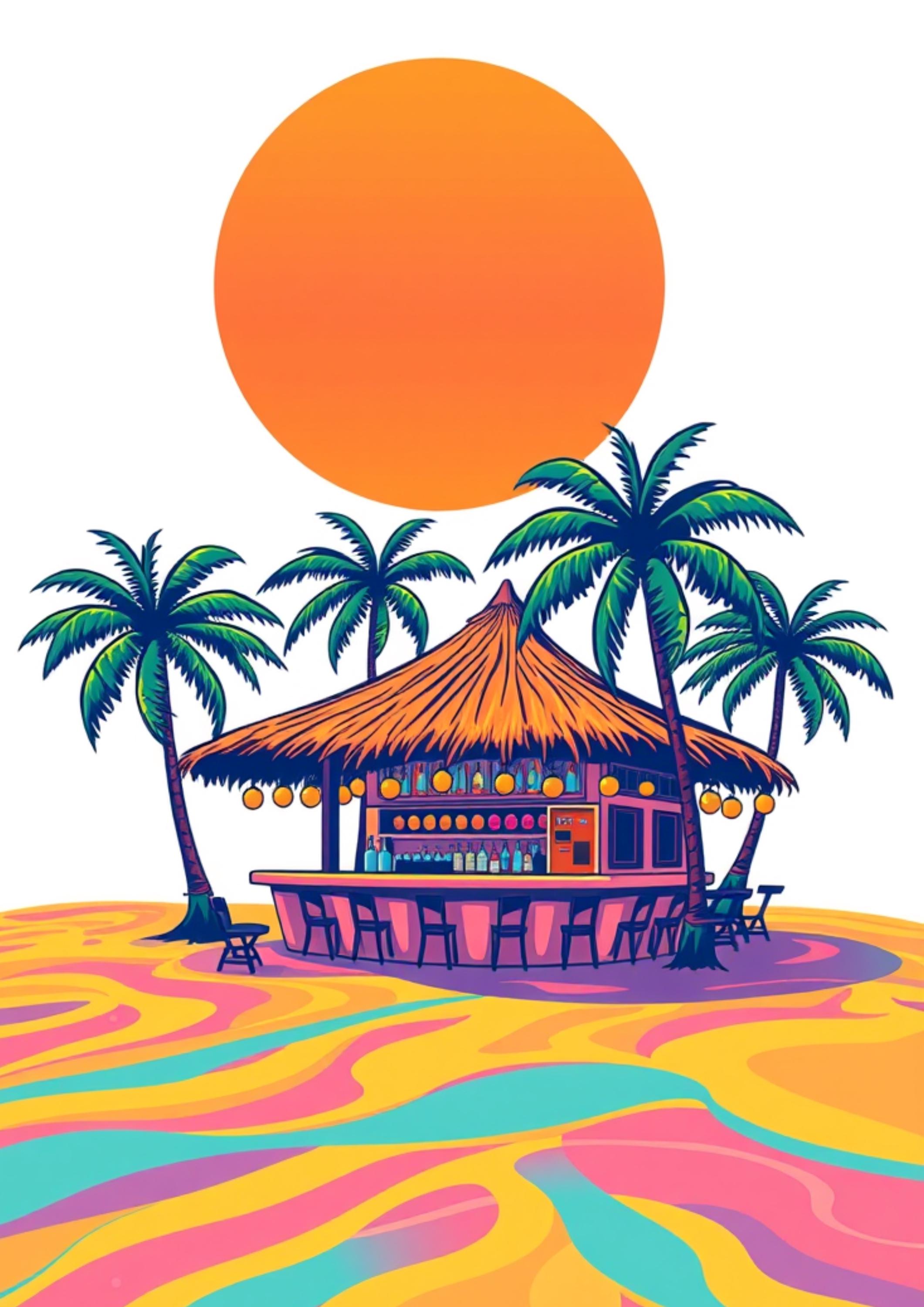 12 Abstract Tropical Beach Bar Downloadable Images. HQ JPG Format at ...