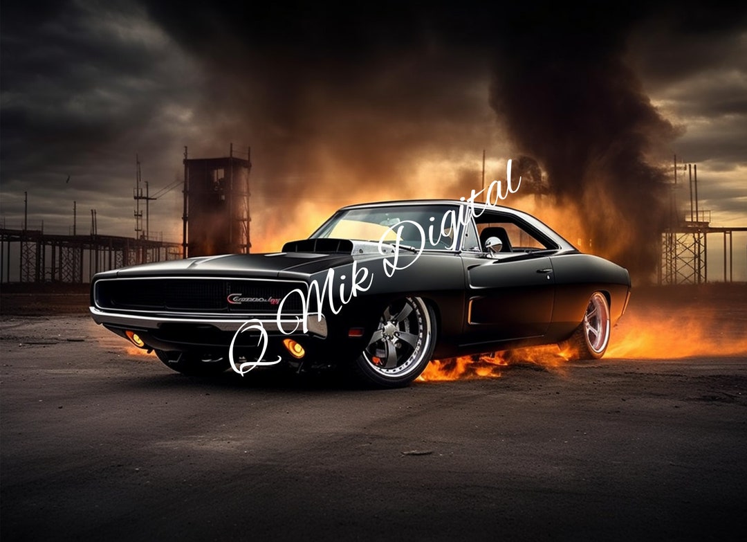 Custom Muscle Car Images: Full Color PNG (downloadable) - Etsy