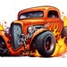 Cartoon Hot Rod. Downloadable Image. Any Use Personal or Commercial PLR ...