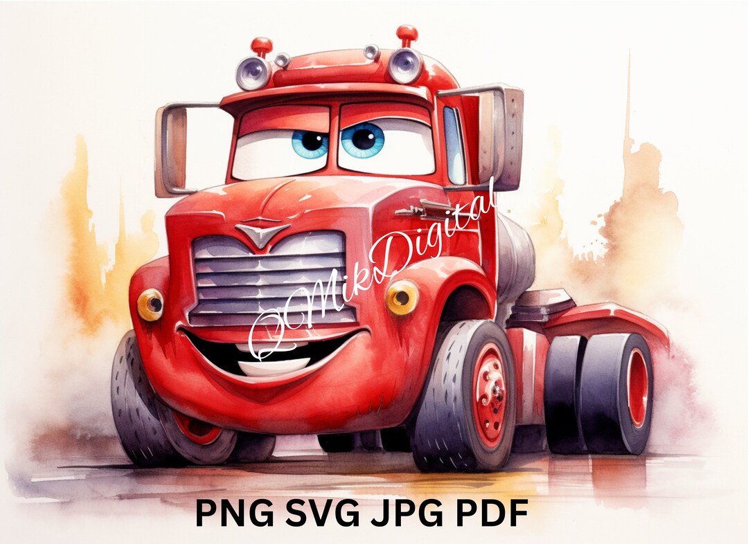 Cartoon Hot Rod Semi Trailer Image: Vintage Style (digital Download) - Etsy