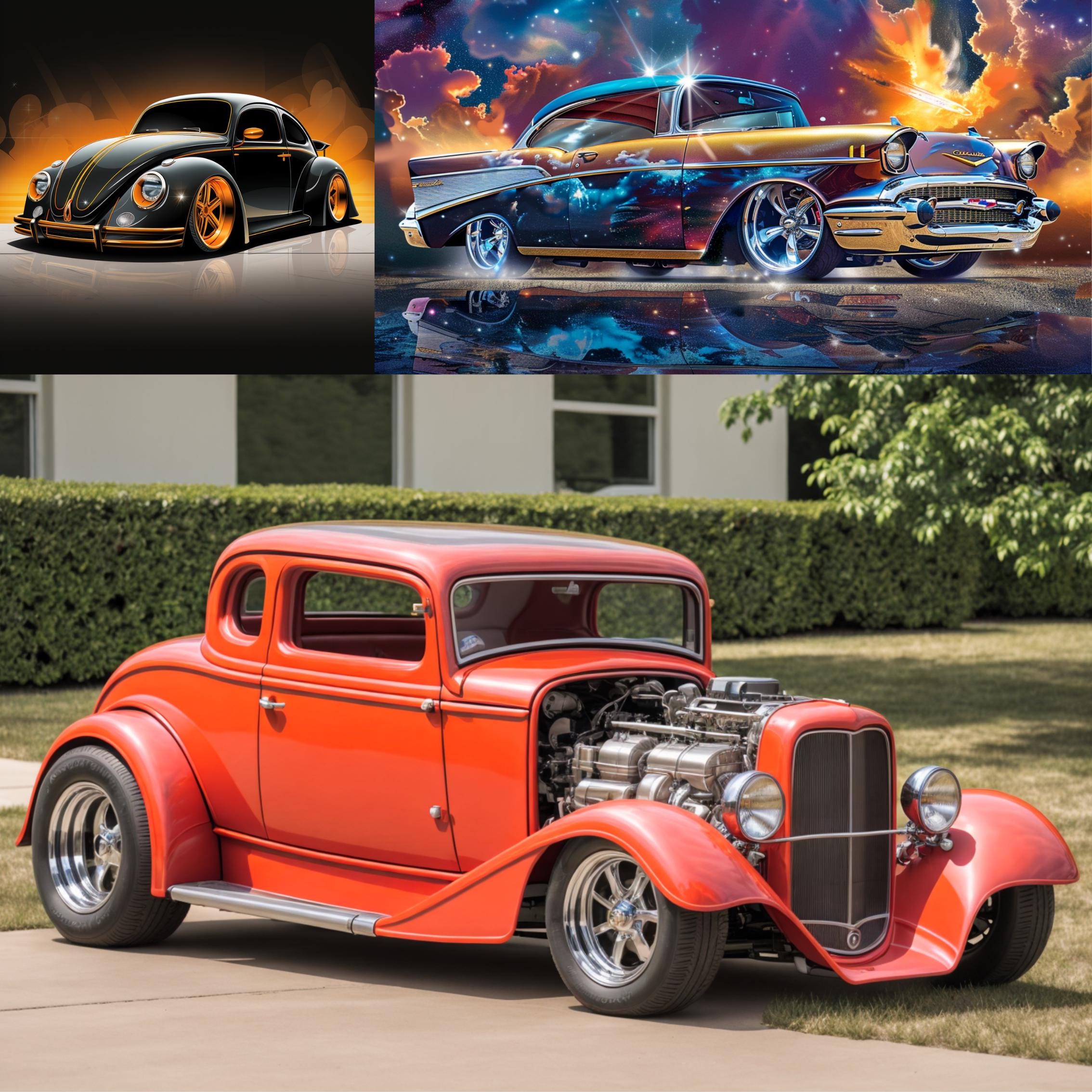 1120 Images Hot Rods, Custom Cars, Classics, Comic, Futuristic Cars. Instant Downloadable Images ...