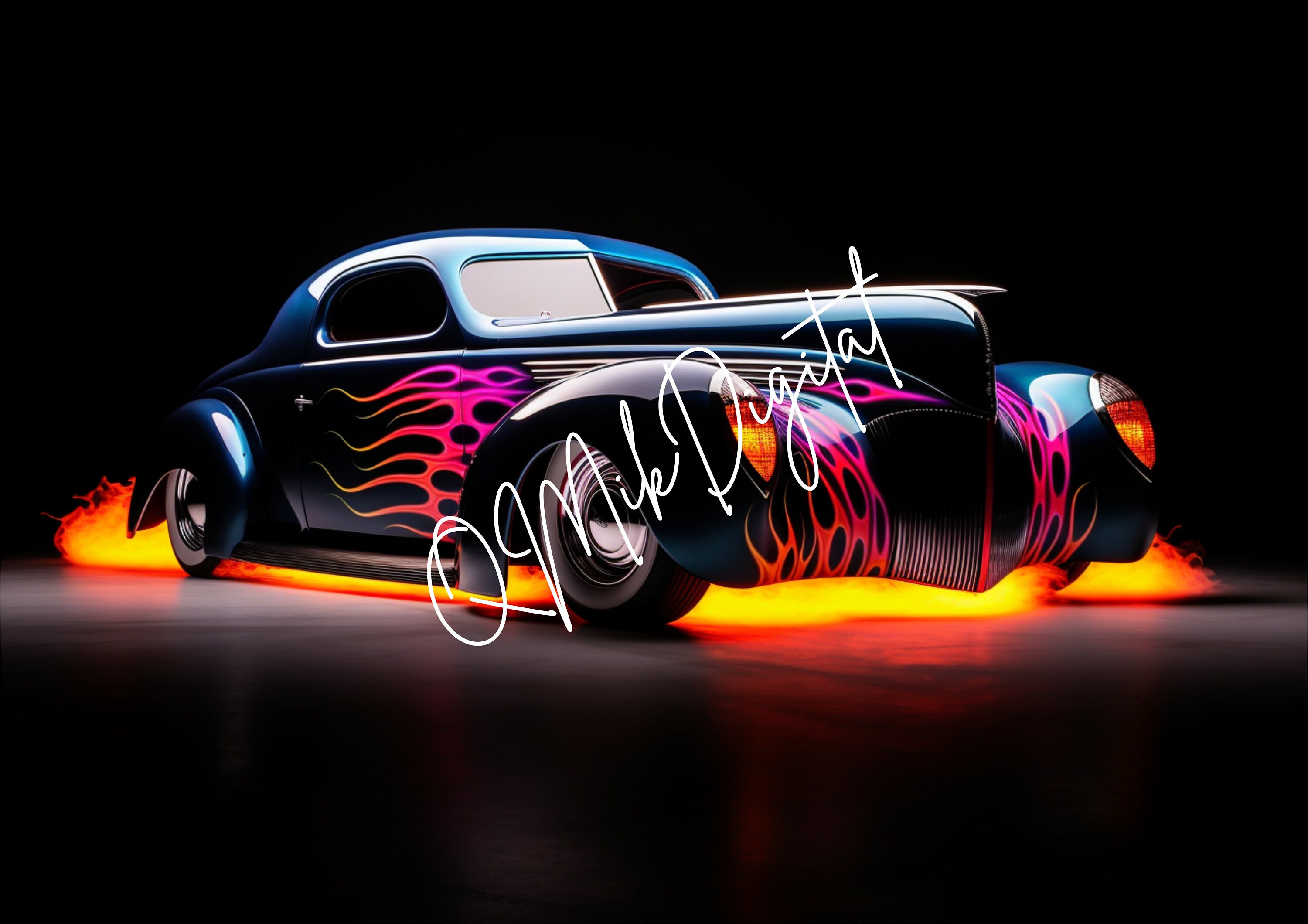 1932 Lincoln Zephyr Cartoon Image. Downloadable Printable Image. 300 ...