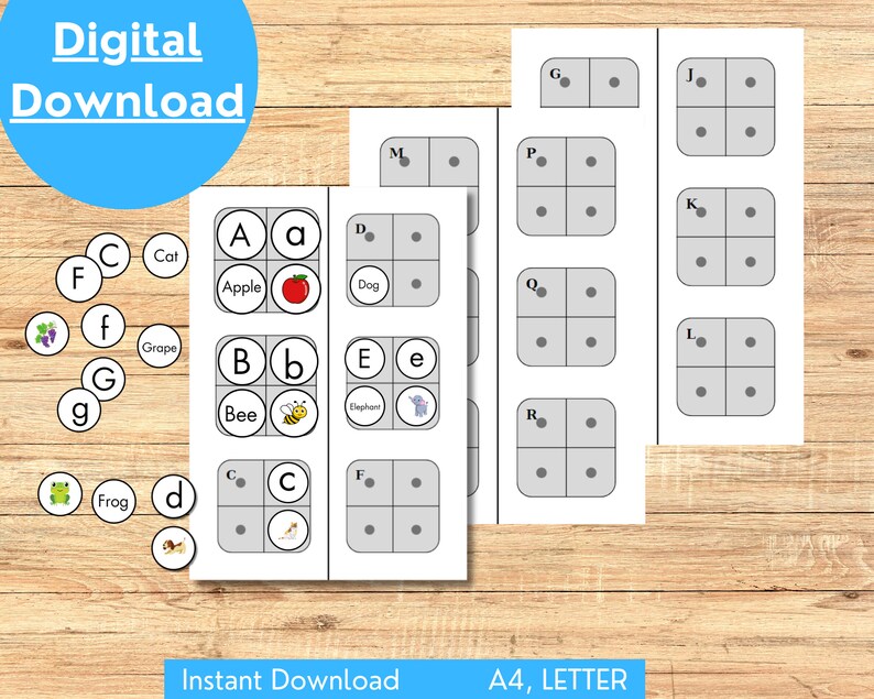 Alphabet, Alphabet Matching Game, Learning Aphabet ...
