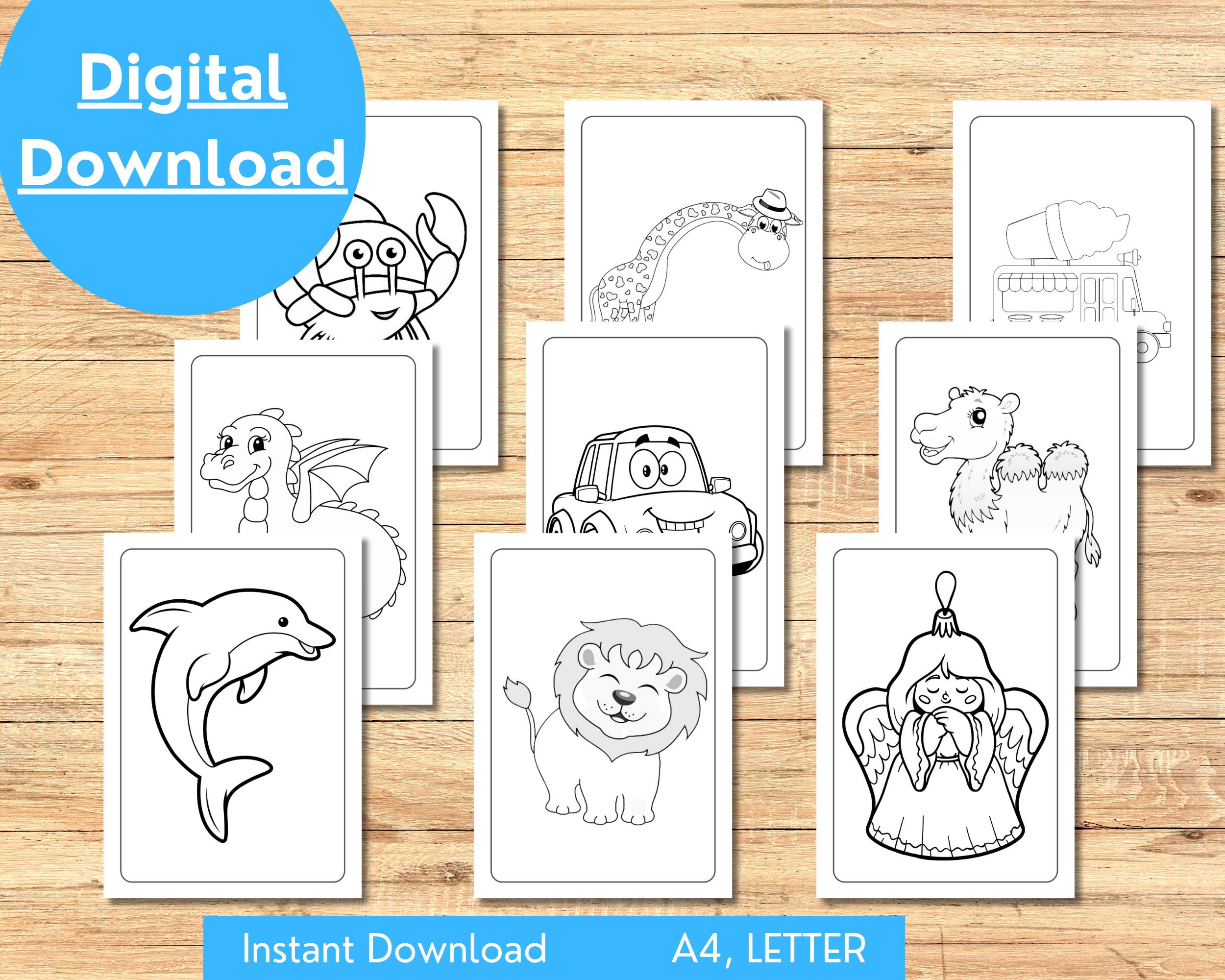 75 Printable Coloring Pages for Kids Coloring Book Download Pdf ...