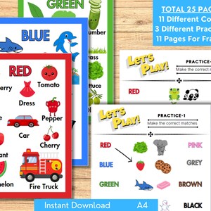 Color Matching Game, Color Activity, Learning Colors, Toddler Activity ...