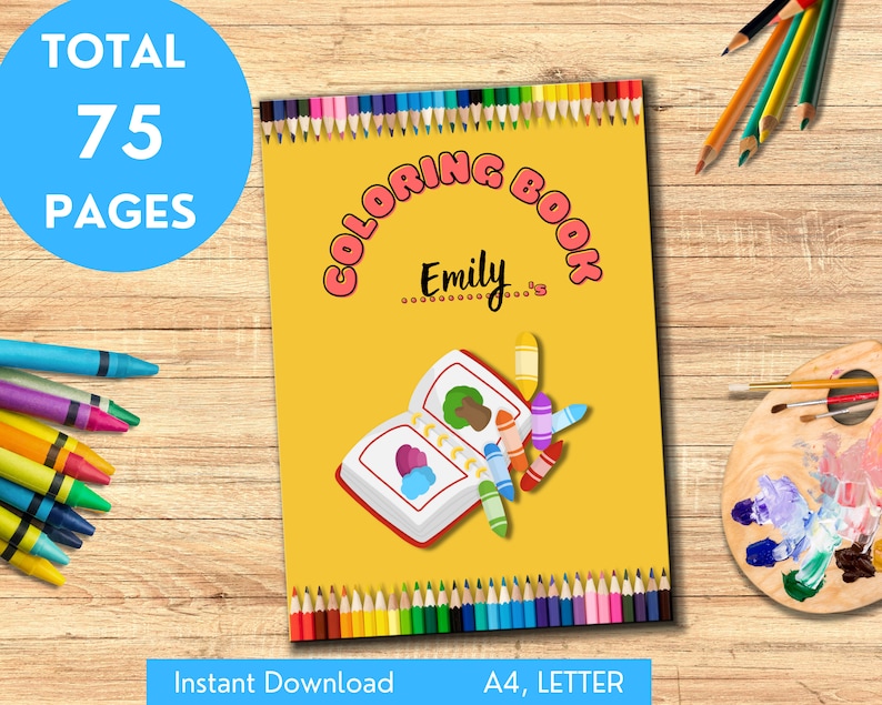 75 Printable Coloring Pages for Kids Coloring Book Download - Etsy