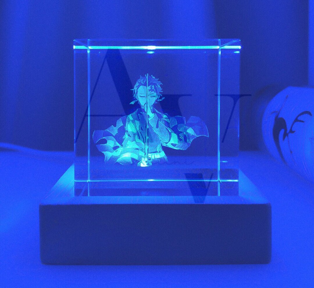 Crystal Demon Slayer Led Lamp Anime Tanjiro Kamado for Room - Etsy