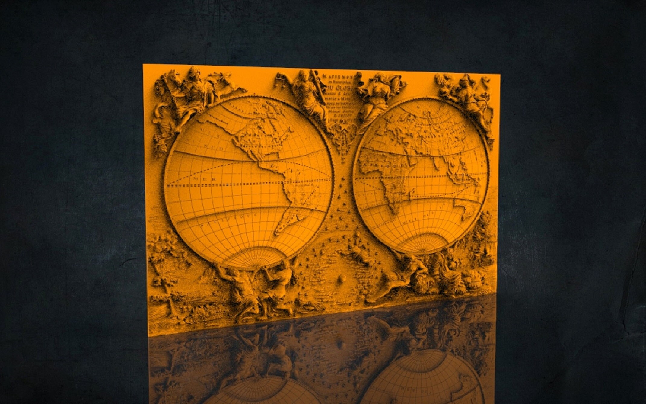 World Map Cnc 3D Stl Model for CNC Router Engraver Carving - Etsy Canada