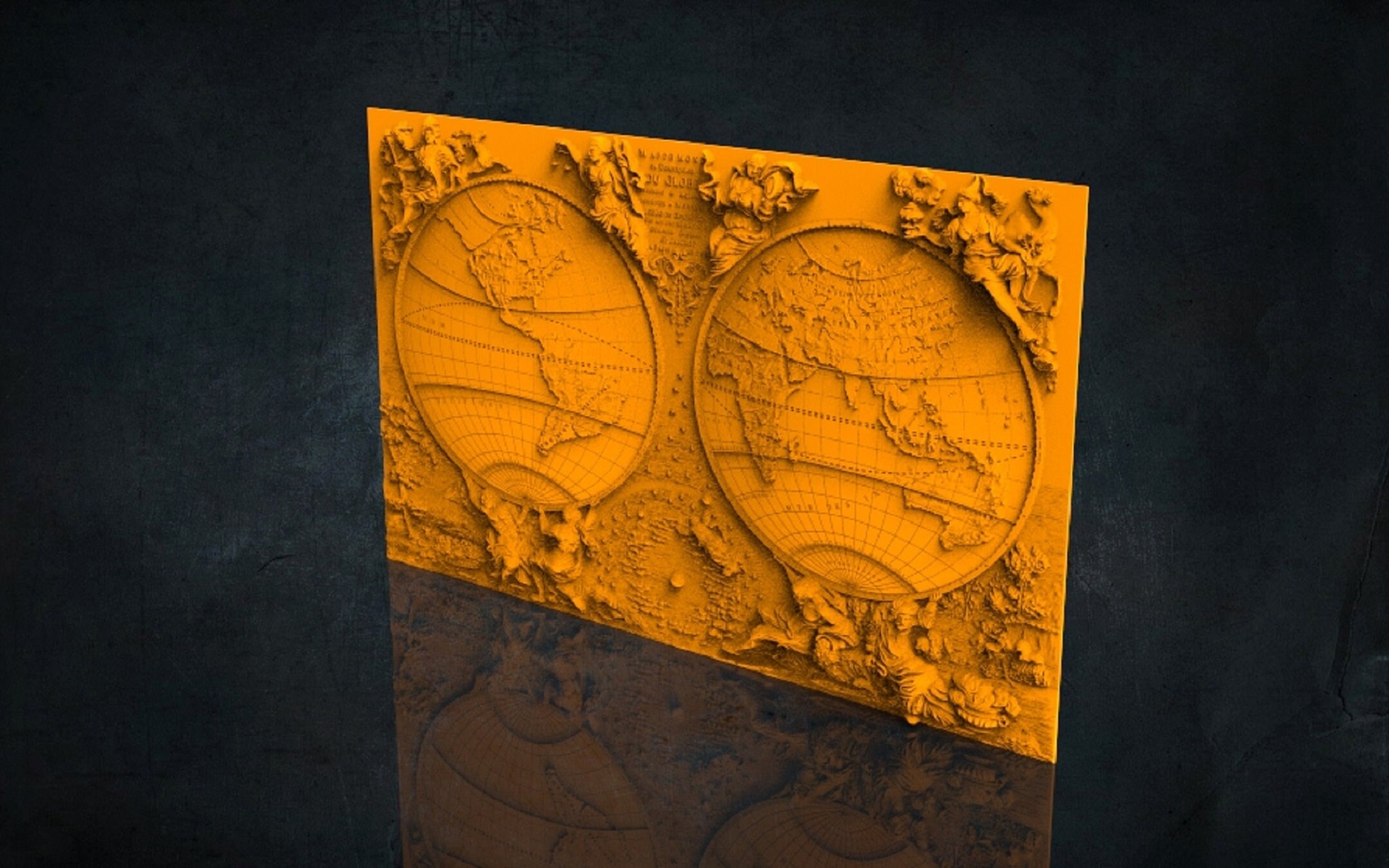 World Map Cnc 3D Stl Model for CNC Router Engraver Carving - Etsy Canada