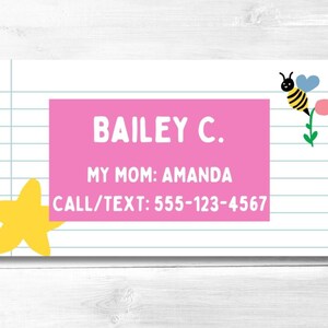 Editable Kids Play Date Contact Card - Etsy