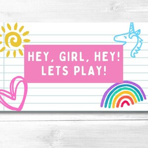 Editable Kids Play Date Contact Card - Etsy