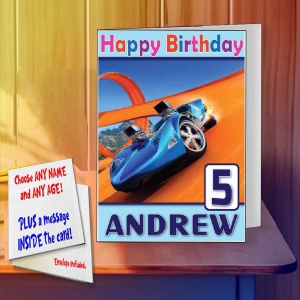 Custom Hot Wheels Card - Etsy