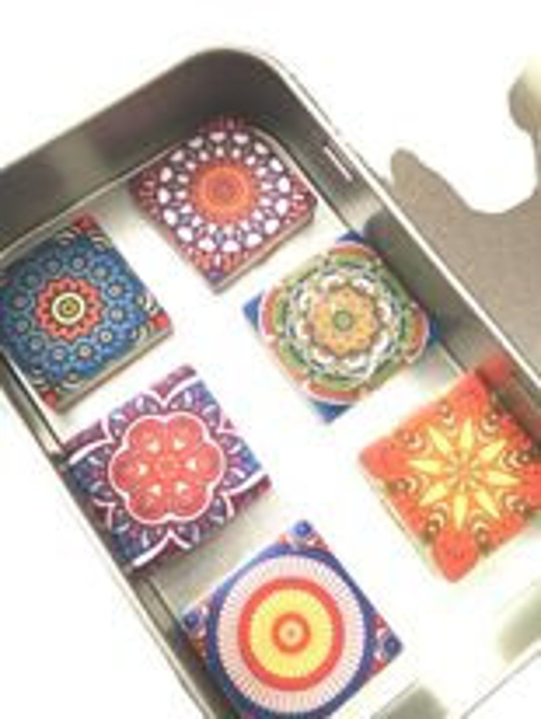 Real CERAMIC Mosaic Tiles Fridge Office Magnets Refrigstor Magnet Set ...