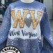 West Virginia Polka Dot Pullover Sweater/ Bleached Sweatshirt Gift for ...