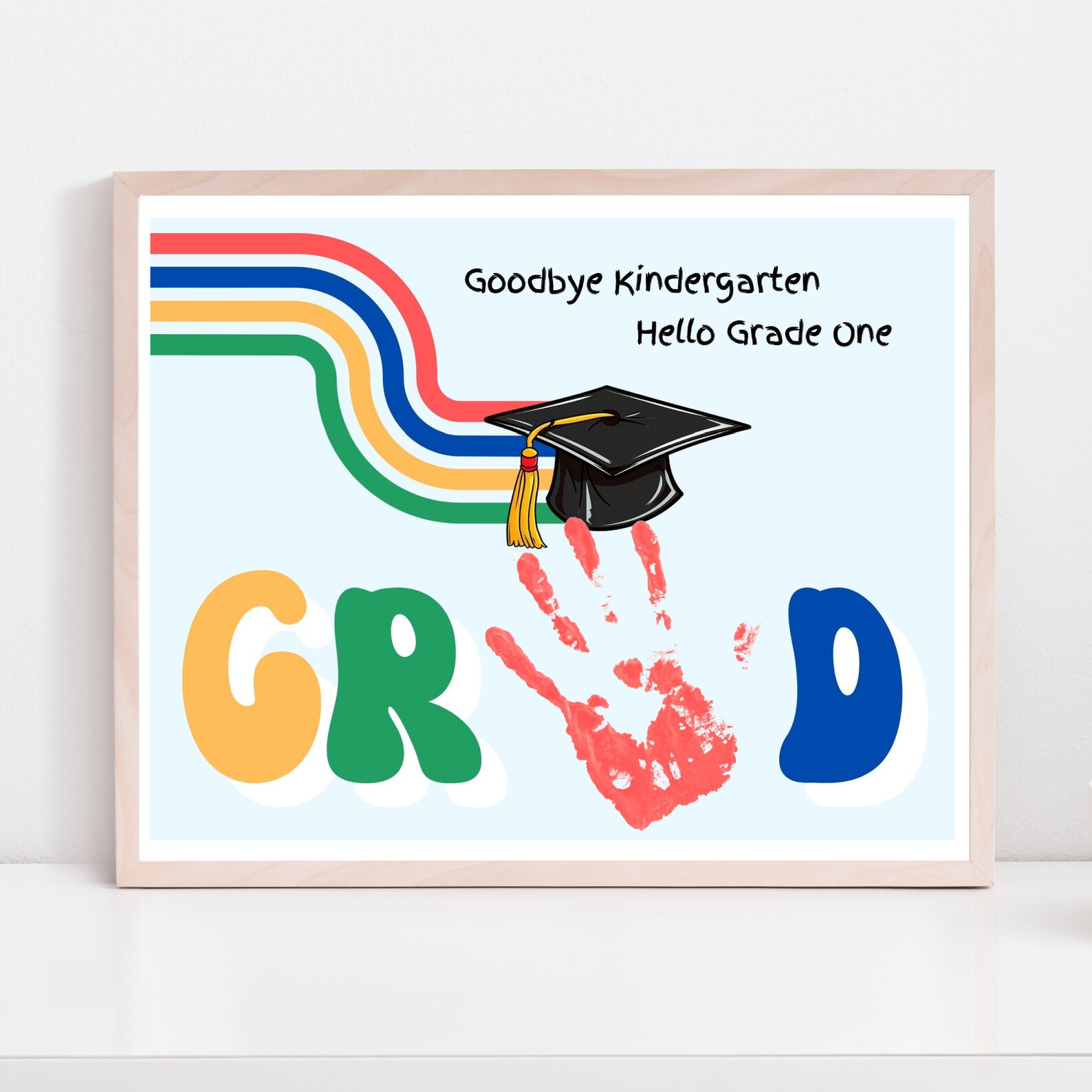 Kindergarten Graduation Handprint Art Kindergarten - Etsy
