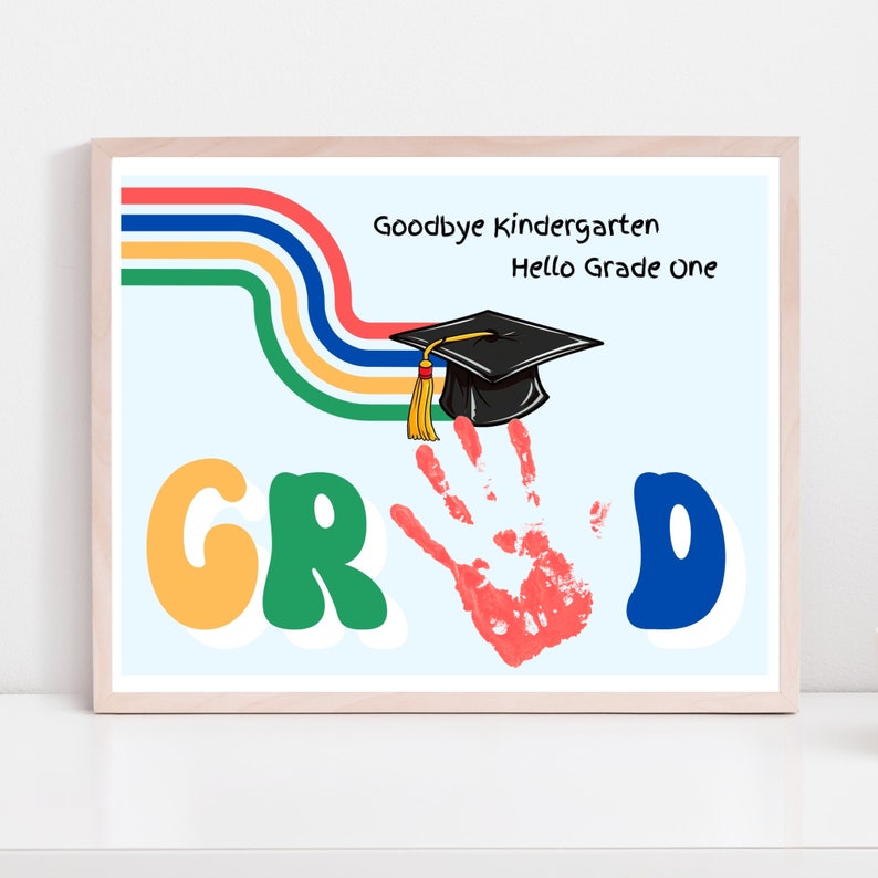 Kindergarten Graduation Handprint Art Kindergarten - Etsy
