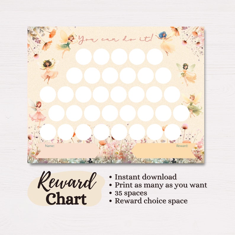 Kids Reward Chart Printable Sticker Chart Printable Rewards Chart Kids ...