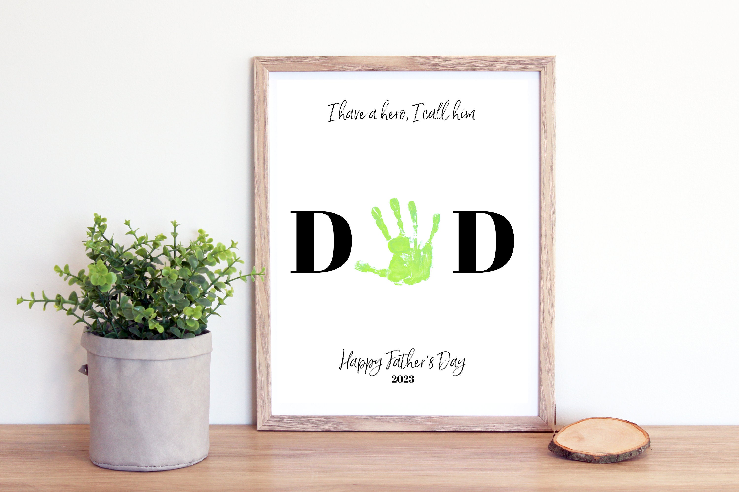 Father's Day Handprint Art Father's Day Craft DIY Father's Day Super ...